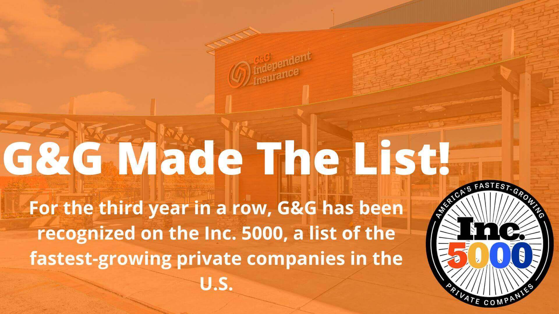 2023 Inc. 5000 Fastest-Growing Private Company | G&G